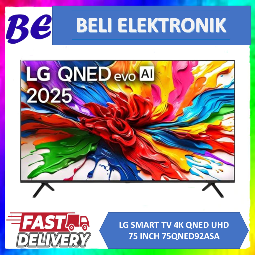 Jual TV LG 75QNED92 75 INCH QNED MINI LED EVO AI UHD 4K HDR SMART TV ...