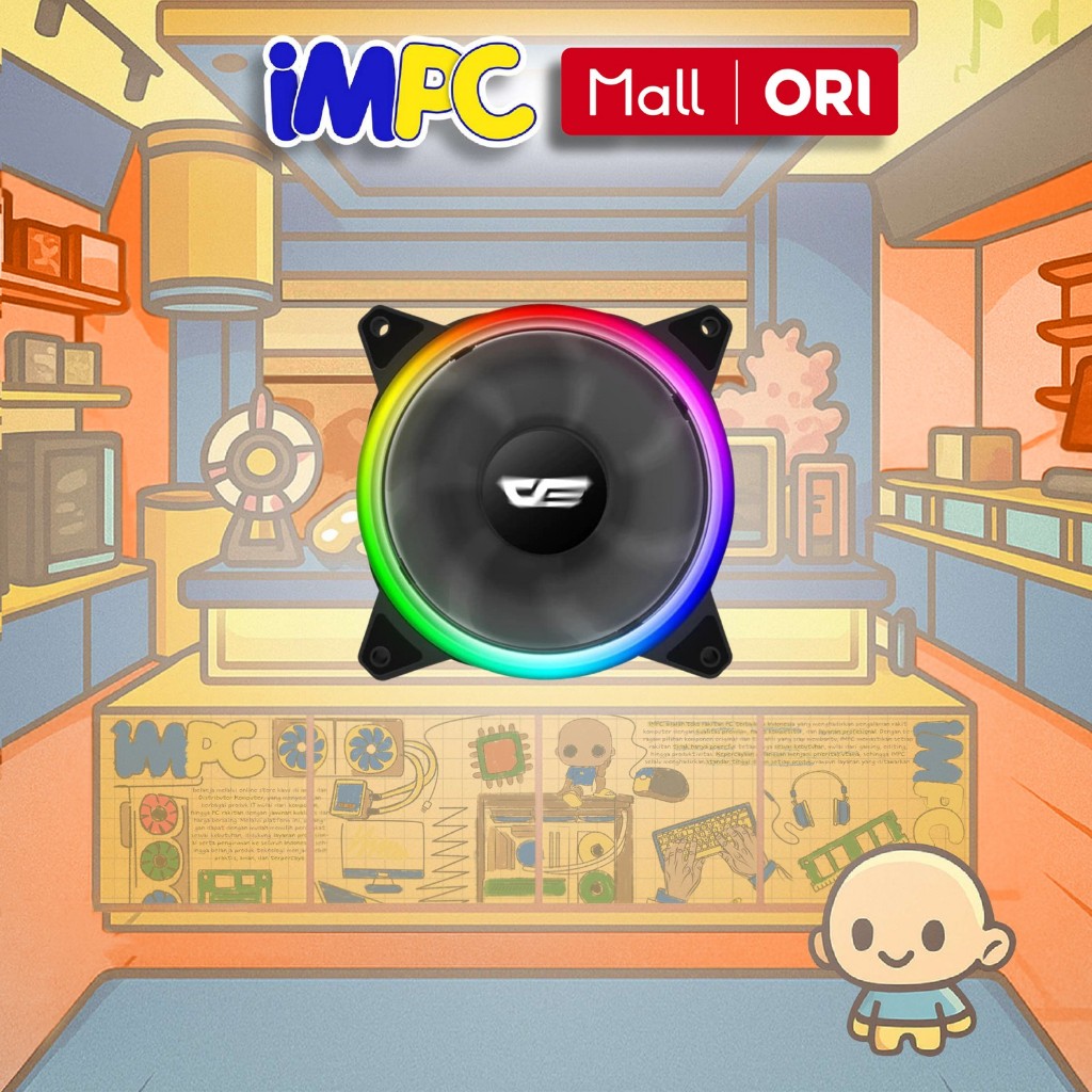 Jual Darkflash DR12 Pro RGB Double Ring Fan Single Pack | Shopee Indonesia
