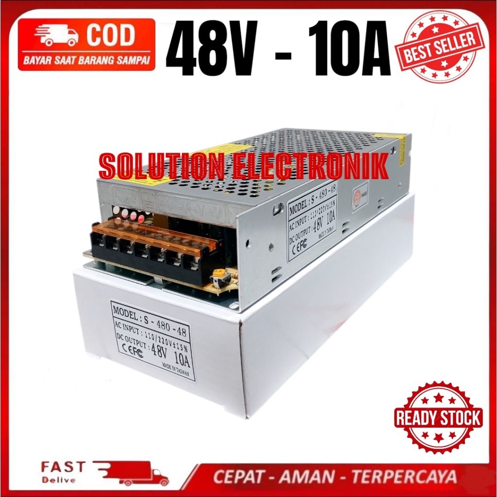 Jual Switching Power Supply PSU 48V 10A High Quality, 48 Volt 10 Ampere ...