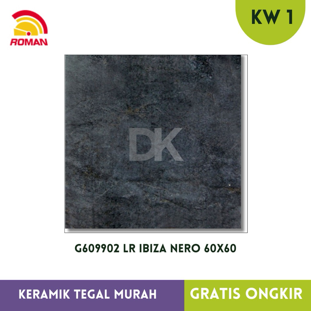 Jual Granit Roman Hitam Matt 60x60 ibiza nero KW 1 | Shopee Indonesia