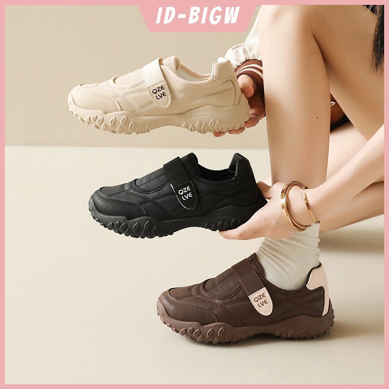 Jual Sepatu Santai Wanita Velcro Ringan Model Populer Sepatu Gaya Retro ...