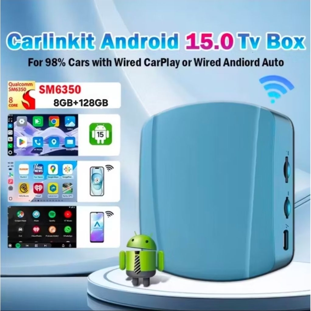 Jual Carlinkit Tbox Ultra SM6350 Android OS 15 Wireless Carplay Android ...