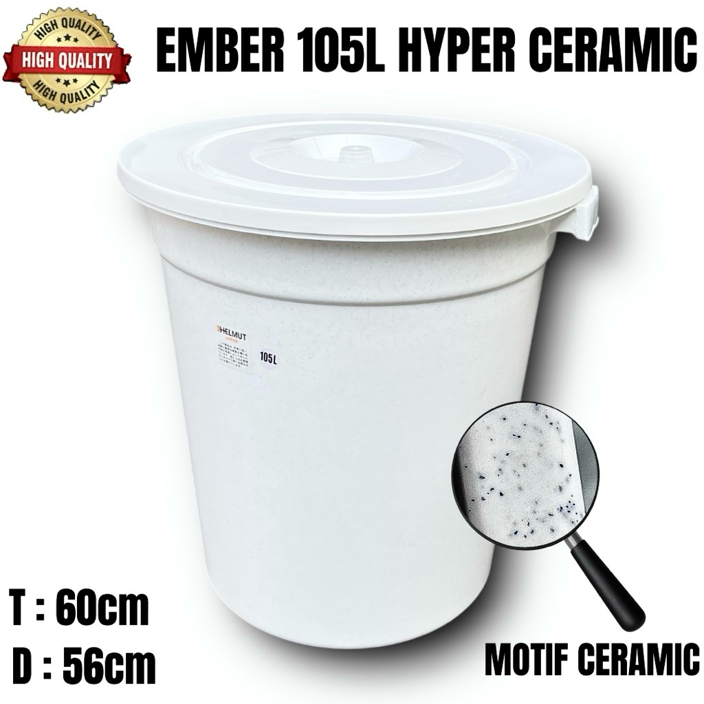 Jual Ember Tutup Hyper Ceramic 105 Liter - Kprabot / Ember Mandi / Bak ...