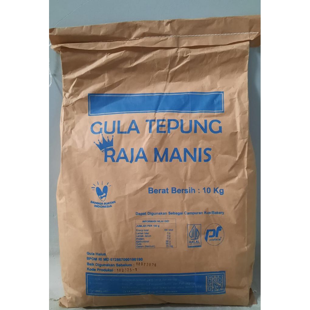 Jual GULA HALUS GULA TEPUNG RAJA MANIS BIRU KEMASAN REPACK 500 GR DAN ...