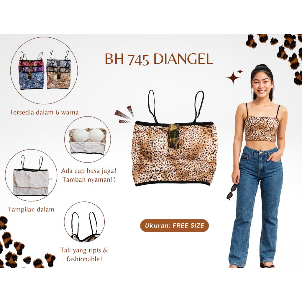 Jual Tanktop Bra Fashionable Bra busa tanpa kawat 745 diangel (bundling ...