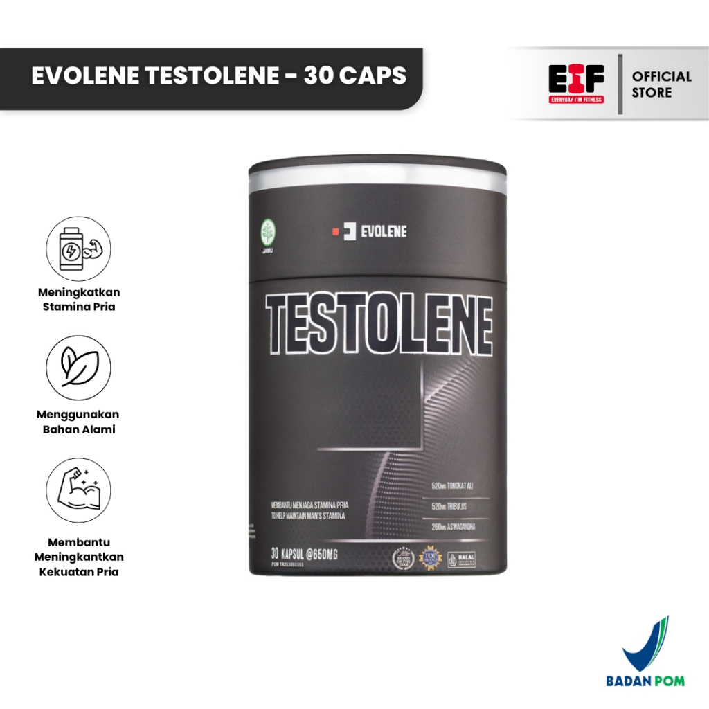 Jual EVOLENE Testolene - Suplemen Fitness - Testosteron Booster ...