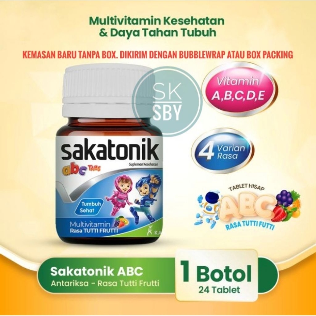 Jual New Kemasan - Sakatonik ABC Vitamin Anak-Anak / Sakatonik ABC ...