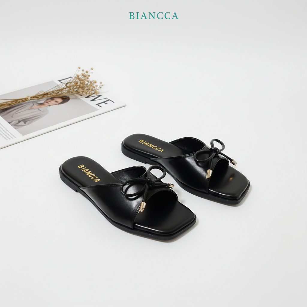 Jual BIANCCA Valeria Sandal Wanita Flat Casual Kekinian | Shopee Indonesia