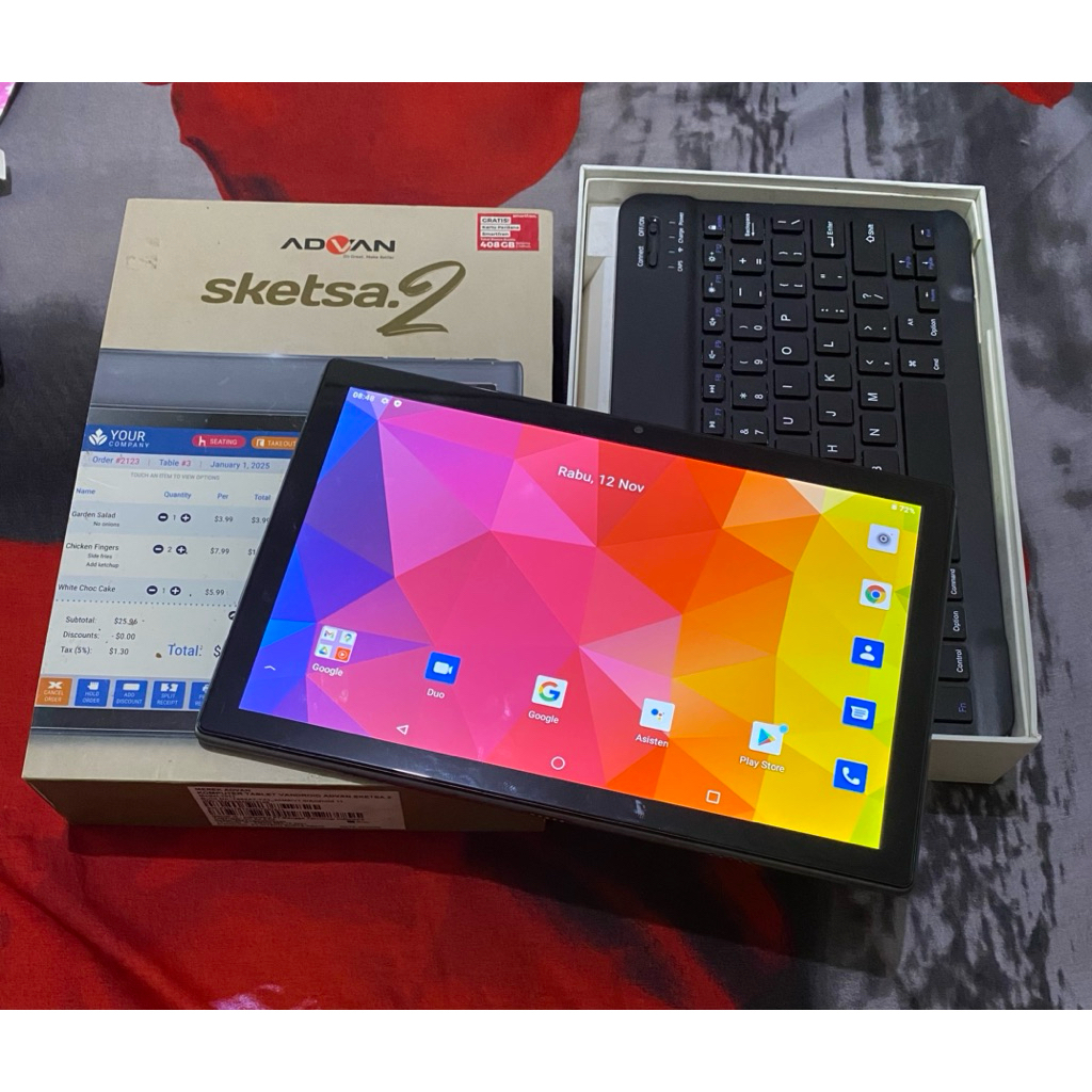Jual tablet advan sketsa 2 4/64gb fullset | Shopee Indonesia