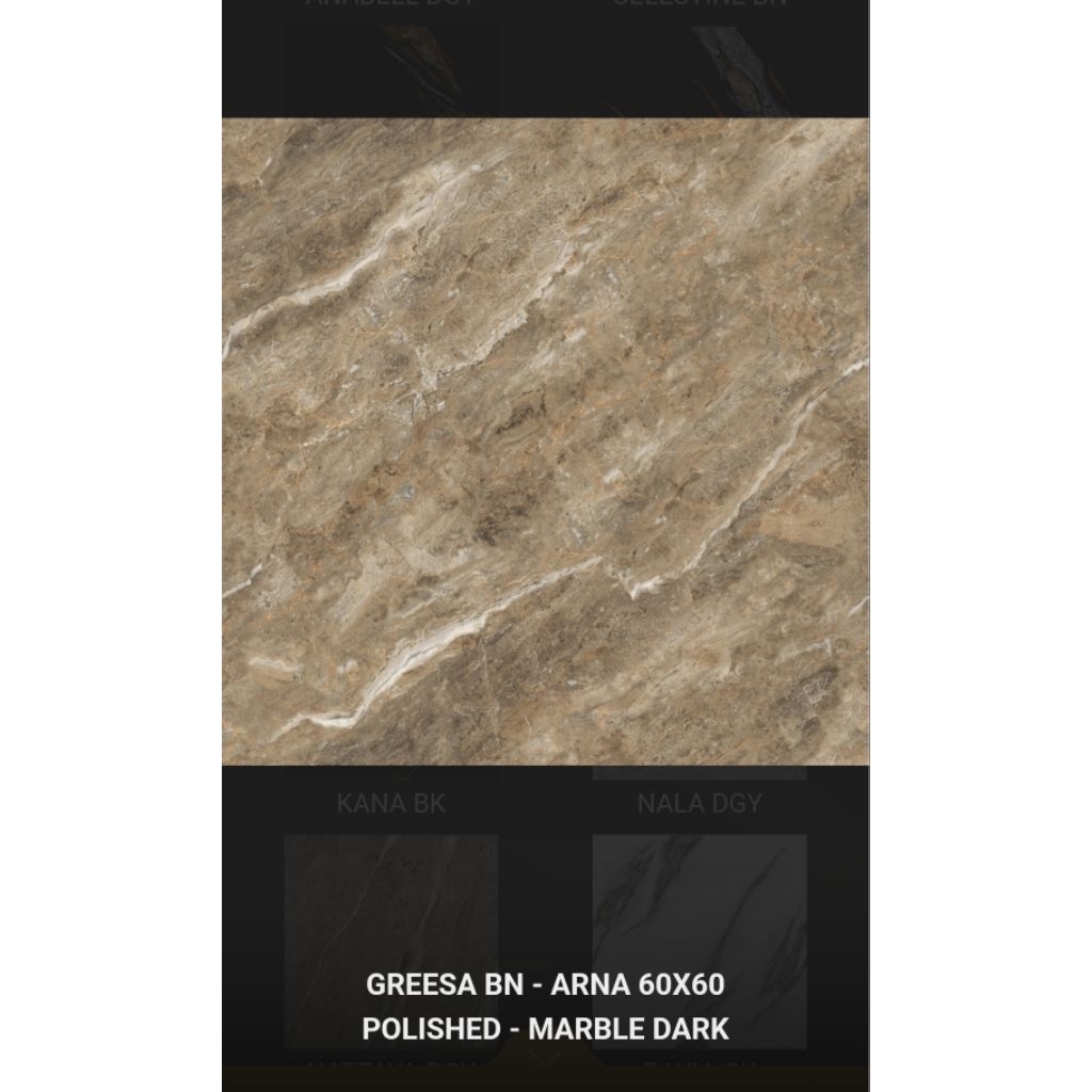 Jual Granite Lantai 60x60 Greesa Brown| Arna Granite Tiles| Marble Dark ...