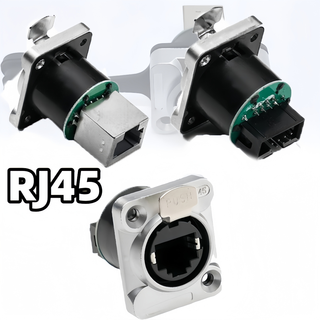 Jual Konektor EtherCON Chasis (PCB Panel) Dengan Sambungan Konektor IDC ...