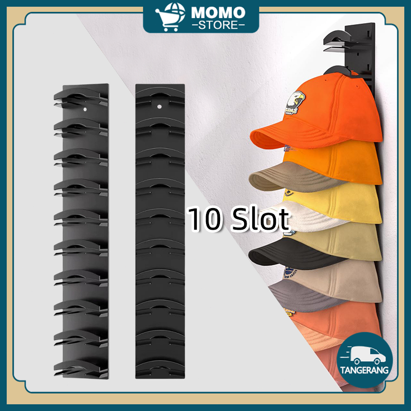 Jual 10 Slot Topi Tempel Dinding Hang Rak Display - Kuat Dan Tahan Lama ...