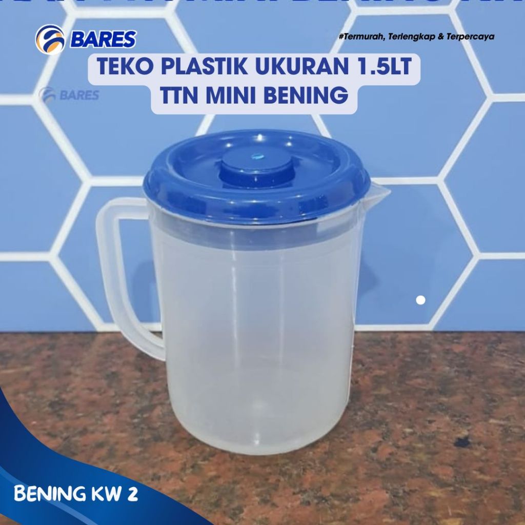 Jual Teko Es Teler Viral Teko Plastik 1,5 Liter TTN Bening Eskan ...