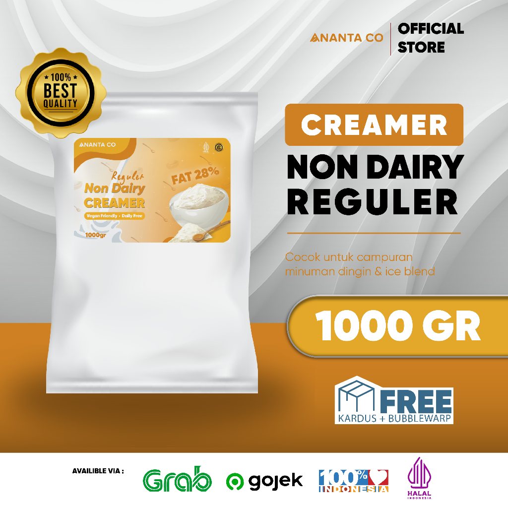 Jual Bubuk Creamer Non Dairy 28% Fat | Regular Creamer Powder | Krimer ...