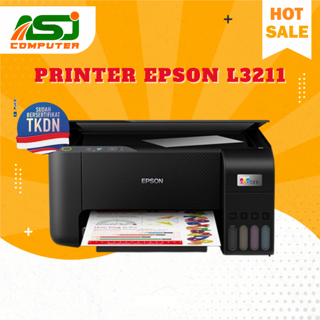 Jual Printer Epson EcoTank L3211 A4 All In One Print Scan Copy TKDN ...