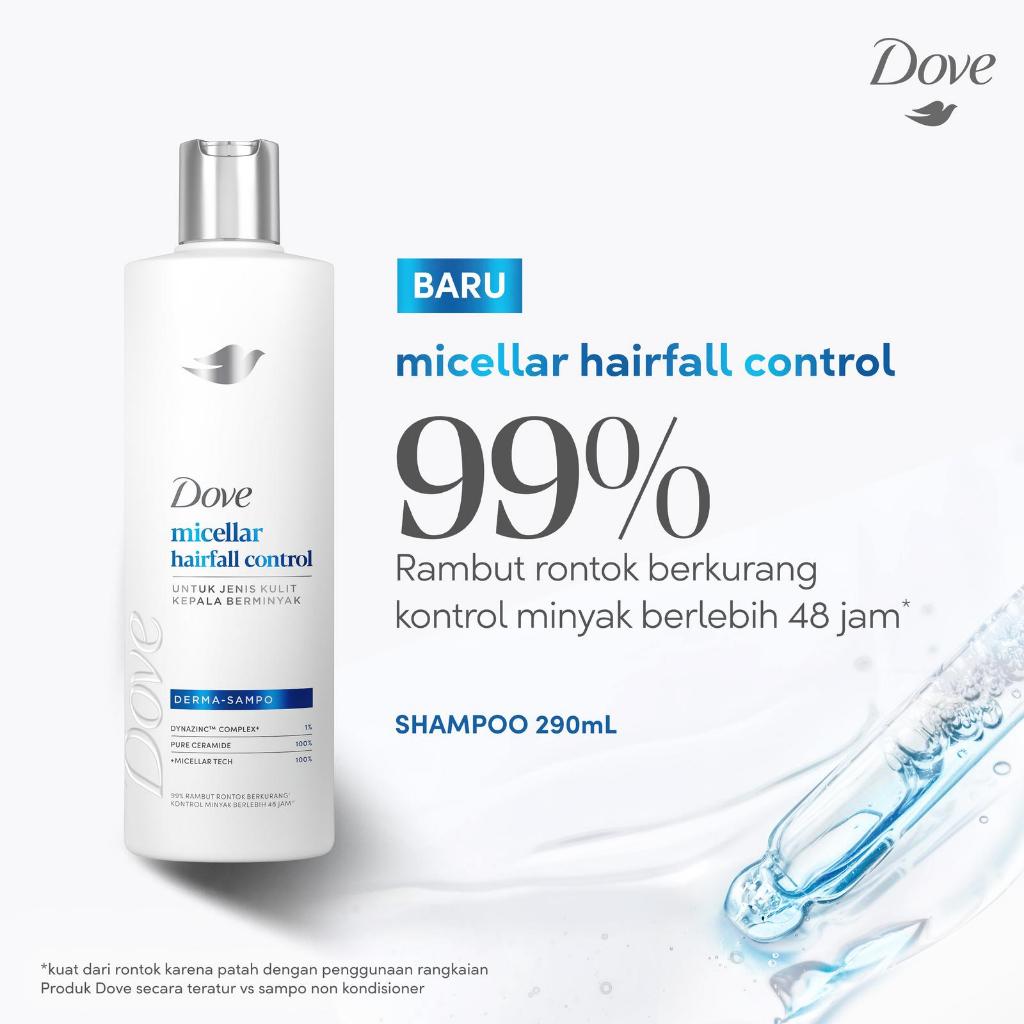 Jual Dove Shampoo Micellar Hairfall Control 290mL | Shopee Indonesia
