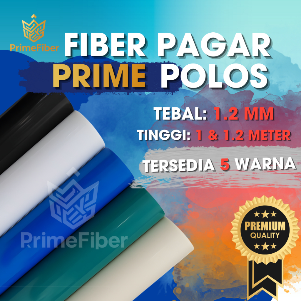 Jual Fiber Pagar Polos PRIME - Ketebalan 1.2mm | Tinggi 1m 1.2m | 5 ...