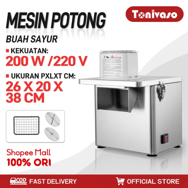 Jual Tonivaso x MBG Mesin Potong Buah Sayur CT-04 - Mesin Pemotong Dadu ...