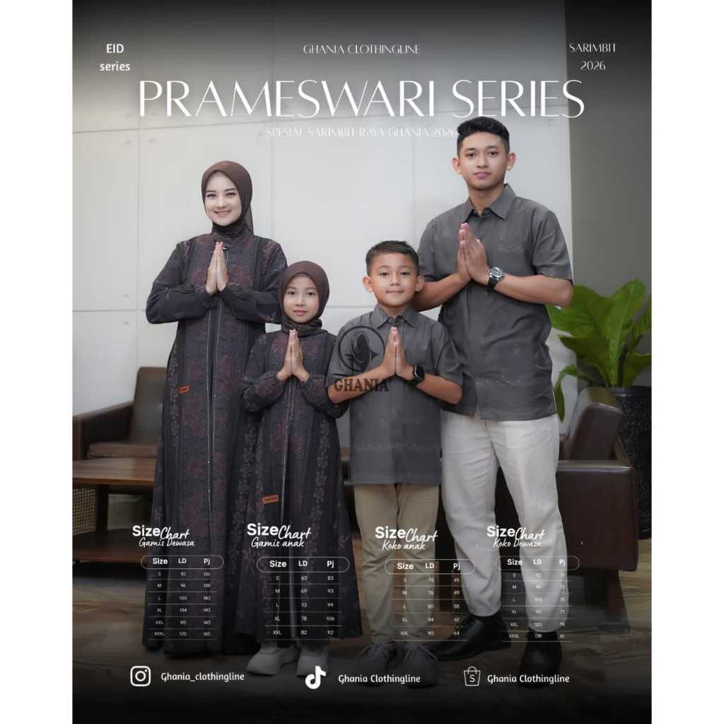 Jual Ghania Sarimbit Rayya Series Prameswari Family Set Terbaru 2026 ...
