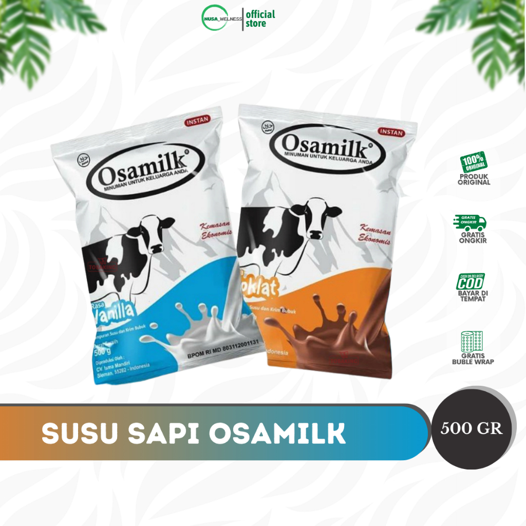 Jual PAKET HEMAT 2 BOX SUSU SAPI OSAMILK GEMUK BADAN 500GR – pilihan ...