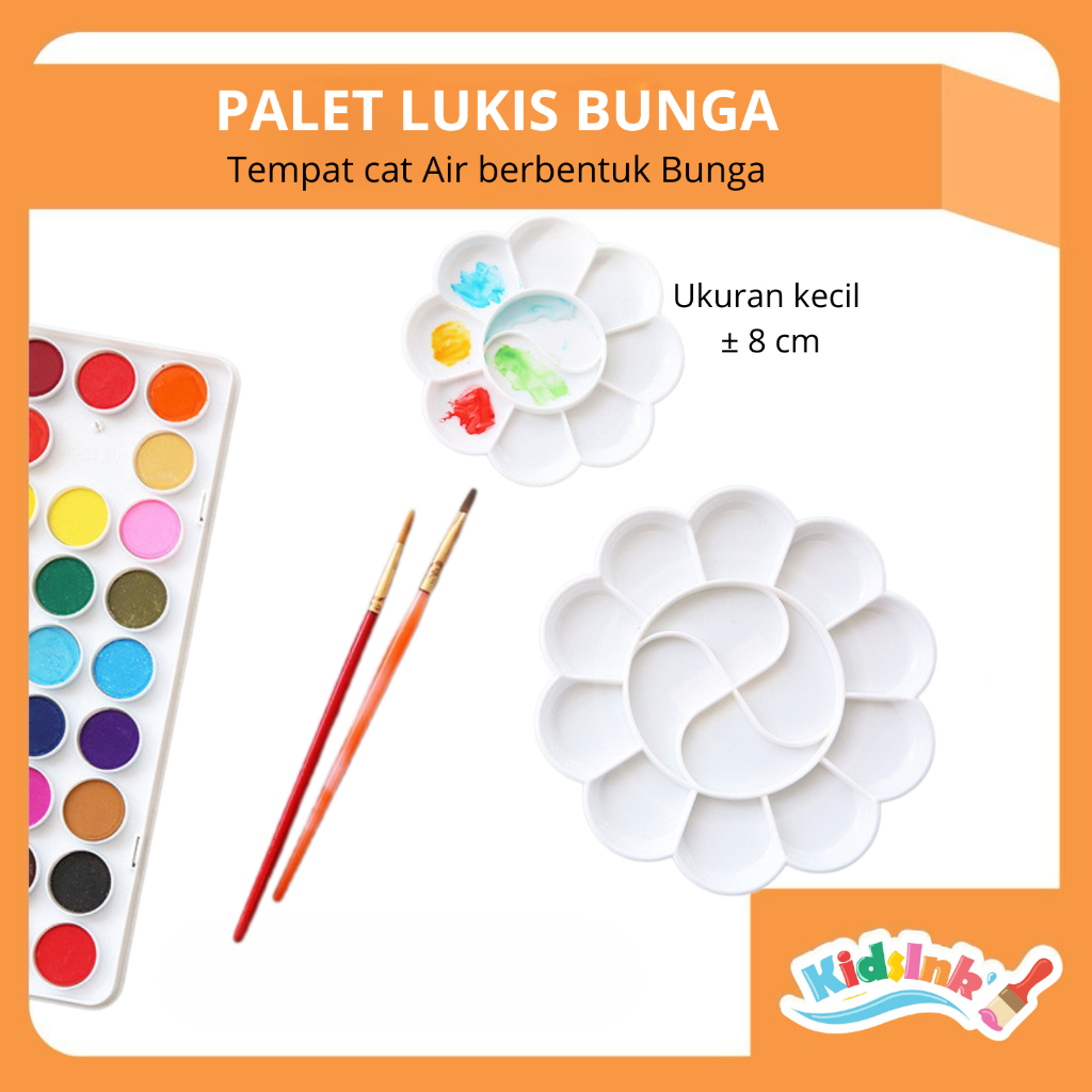 Jual KIDSINK Palet Lukis Bunga/ Palet Cat Air / Palet Palette Lukis ...