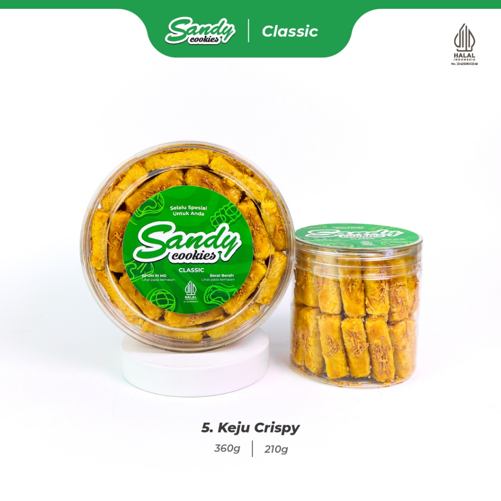 Jual 5. Keju Crispy - Kue Kering Sandy Cookies Classic | Shopee Indonesia