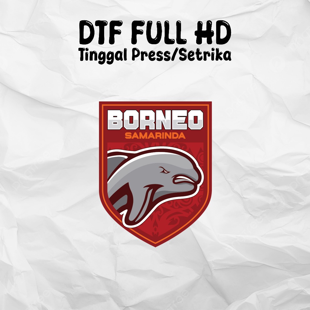 Jual Sablon DTF LOGO BORNEO FC 2025 Sablon Kaos Sablon Setrika Siap ...