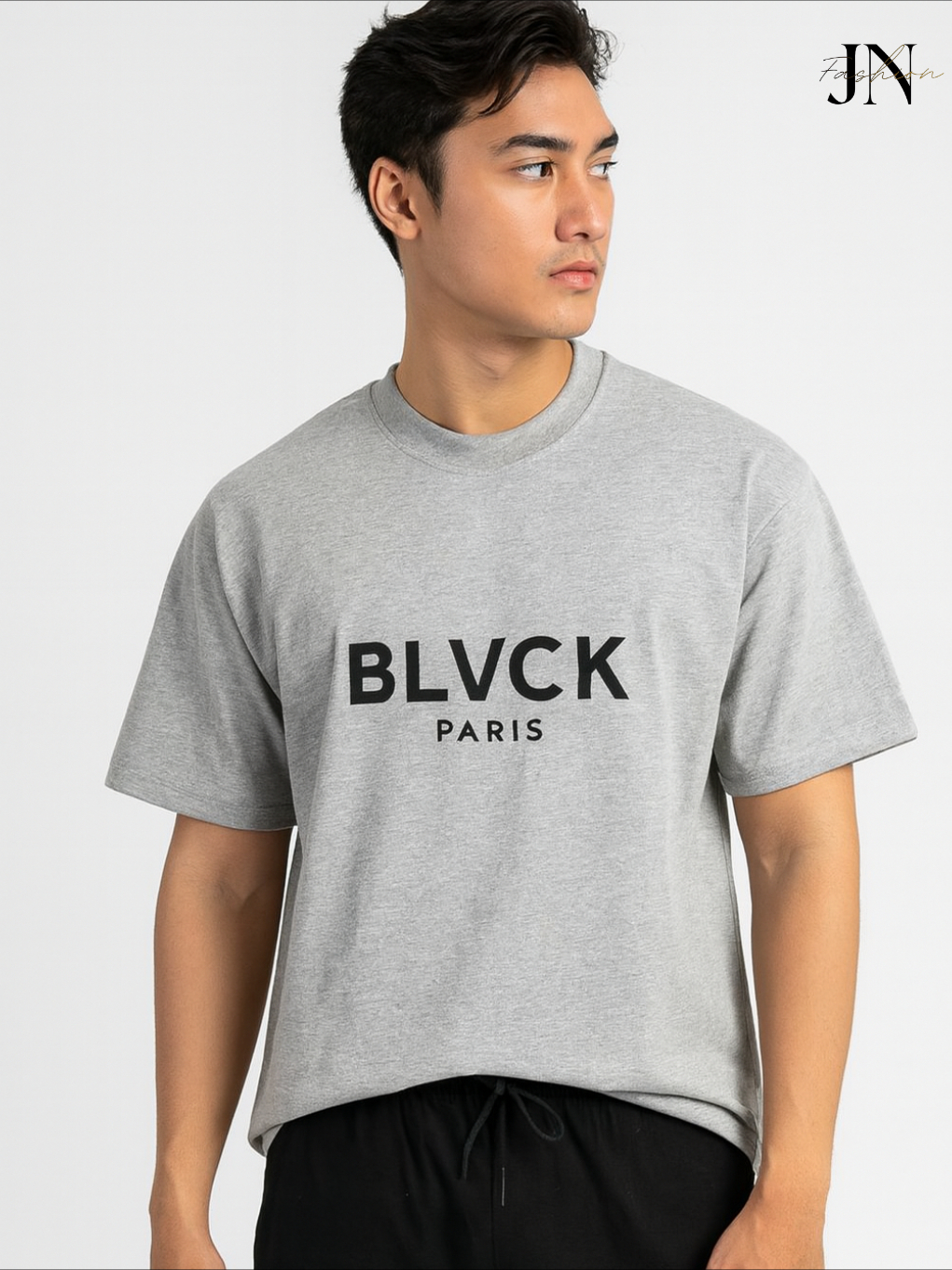 Jual T-Shirt Oversized Premium BLVCK PARIS & TB (LOGO Bludru Timbul ...