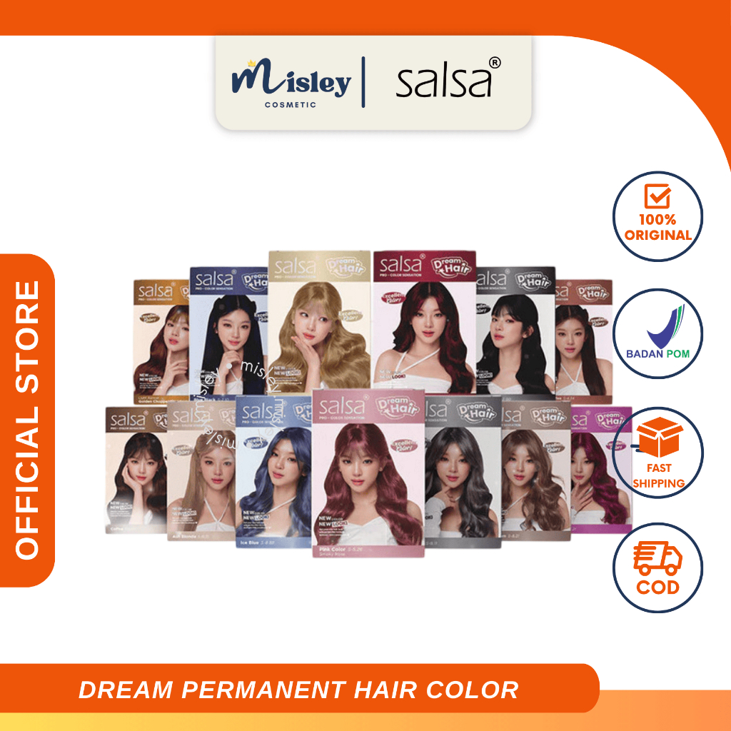 Jual MISLEY - SALSA Hair Color - Cat Semir Rambut Permanen - Pewarna ...