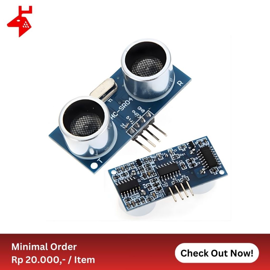 Jual Modul Sensor Jarak Ultrasonik HC-SR04 Distance Sensor 3.3V-5V ...
