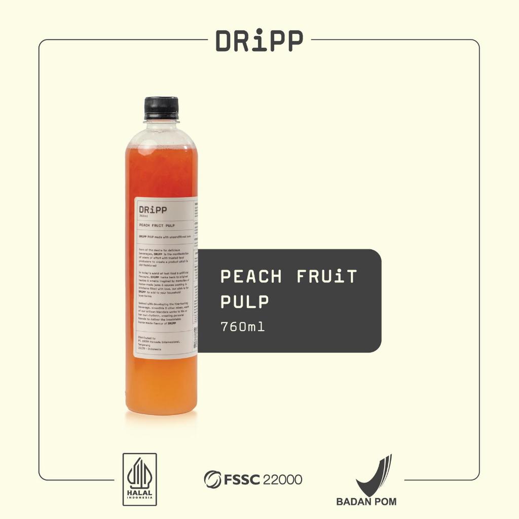 Jual DRiPP Peach Fruit Pulp 760ml (Syrup Rasa Buah Persik) | Shopee ...