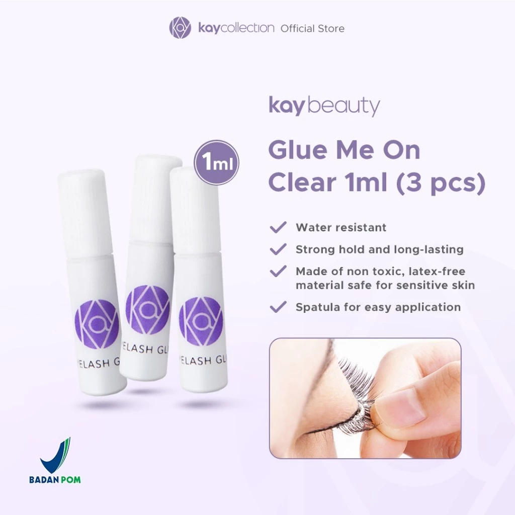 Jual KAY Glue Me On 1gr Eyelash Glue / Lem Bulu Mata BPOM / Lem Bulu ...