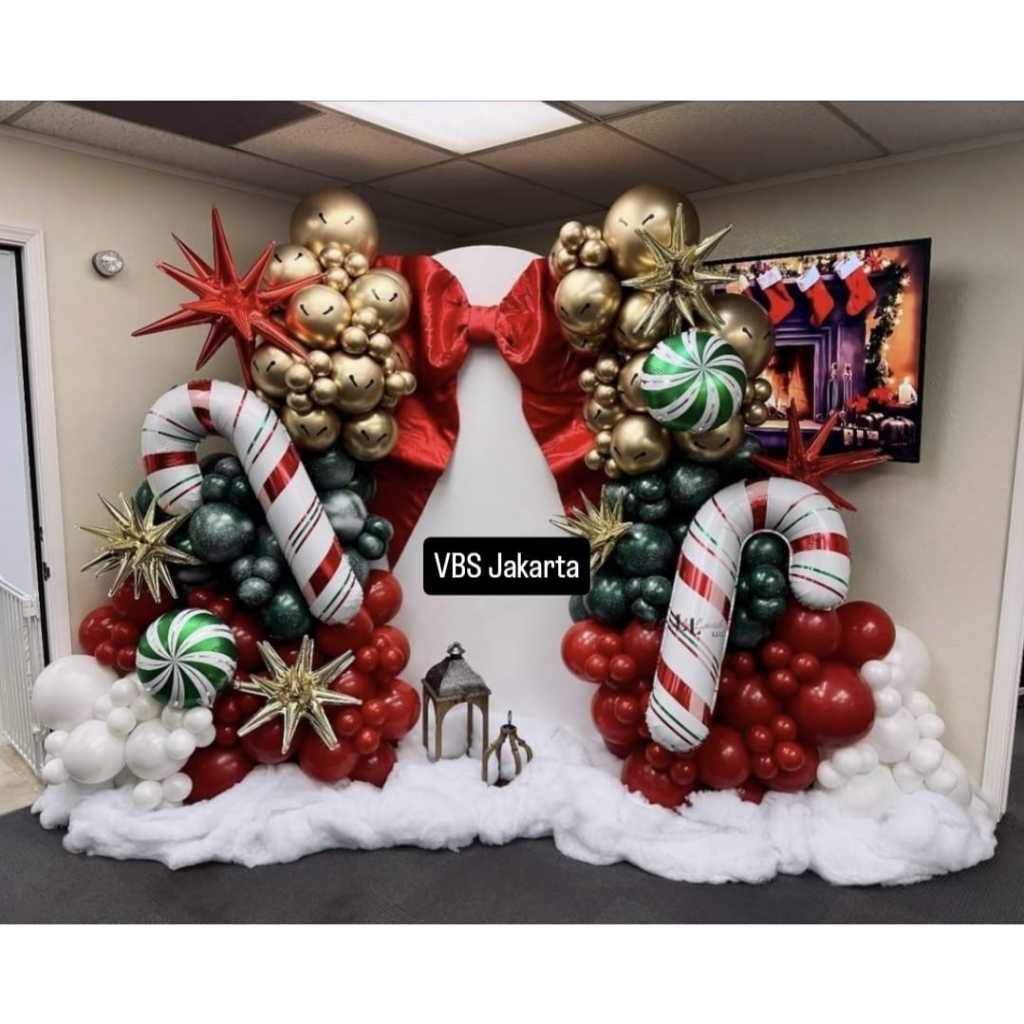 Jual PREMIUM BACKDROP DEKORASI NATAL PANGGUNG STYROFOAM 3D 2D ACARA ...