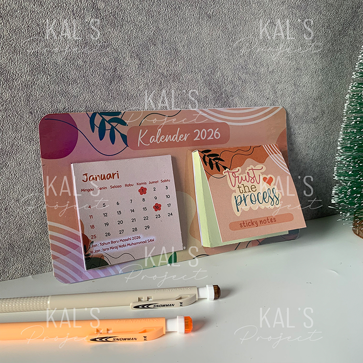 Jual Kalender Mini 2026 Magnetic | Kalender Kulkas Aesthetic Dekorasi ...