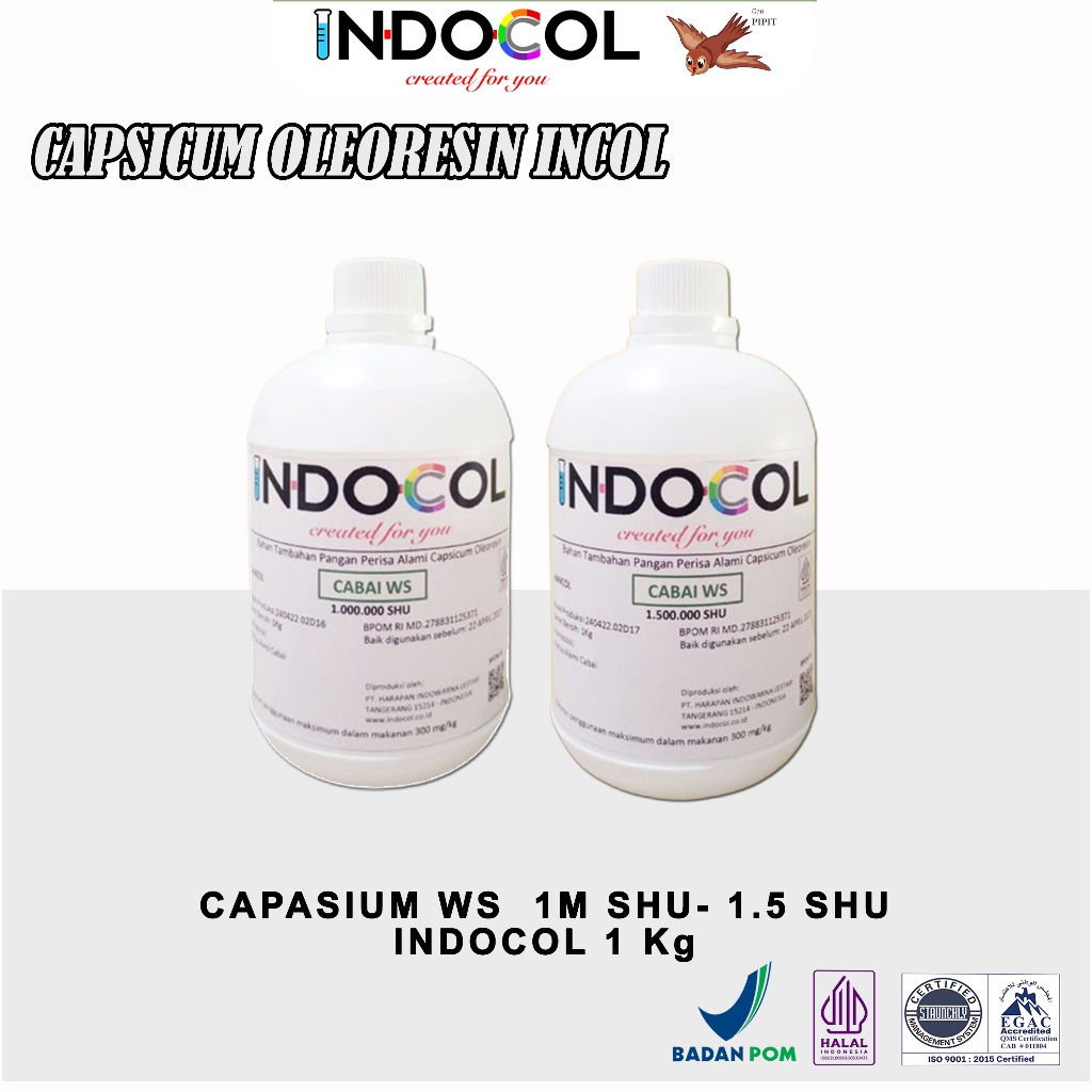 Jual INDOCOL CAPSICUM WS Ekonomis Grade (MINYAK CABAI WATER SOLUBLE) @1 ...