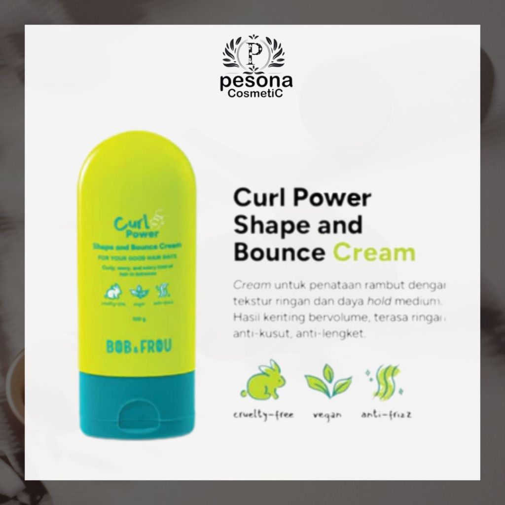 Jual BOB & FROU - Curl Power Shape And Bounce Cream - 100g - Curl Cream ...
