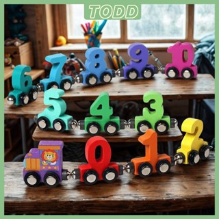 Jual TODD Mainan Puzzle Digital Train Kereta Api Kayu Angka Edukasi ...