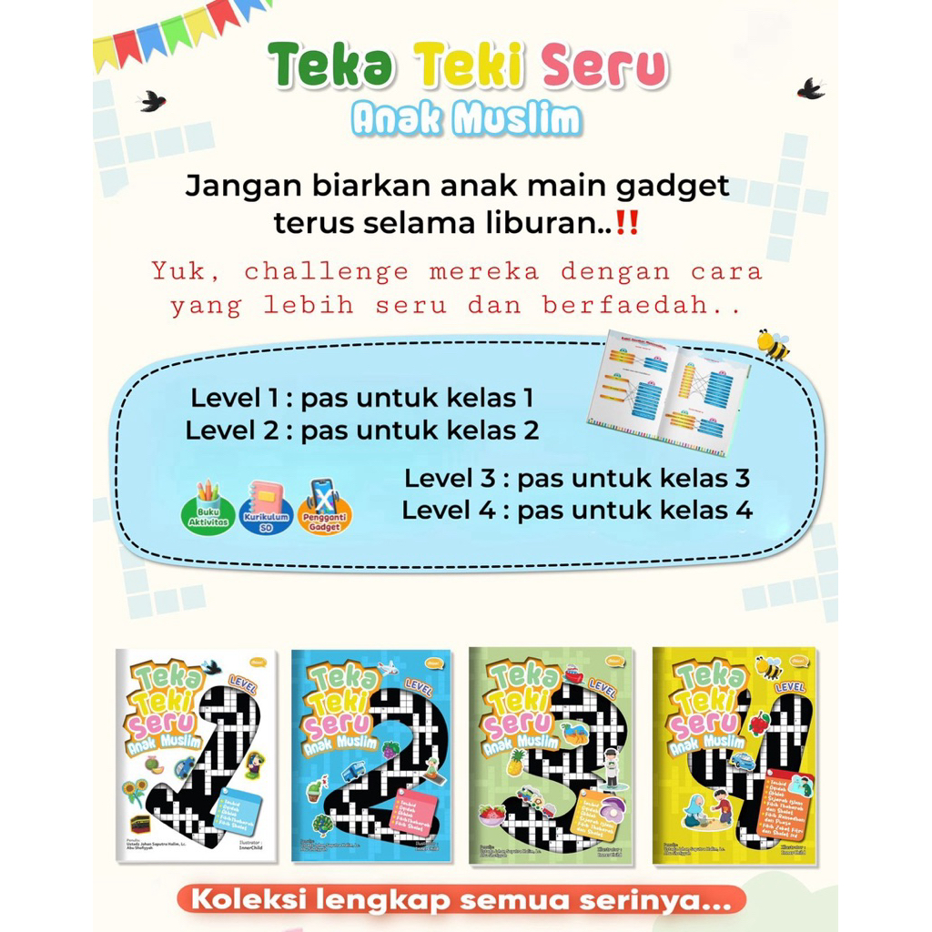 Jual Buku Anak-anak TTS Teka Teki Seru Anak Muslim Ahlan Edukasi Islami ...