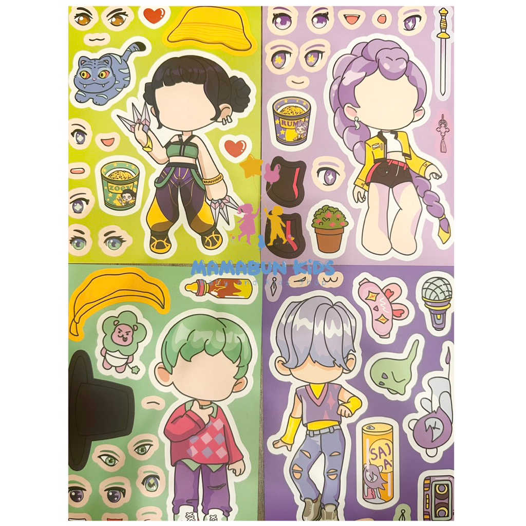 Jual DIY Sticker Puzzle Face Off Kpop Demon Hunter | Shopee Indonesia