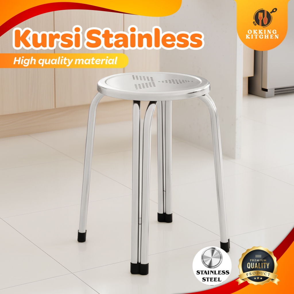 Jual Kursi Bakso Stainless Steel Bangku Bakso Susun Bangku Bar Bangku ...