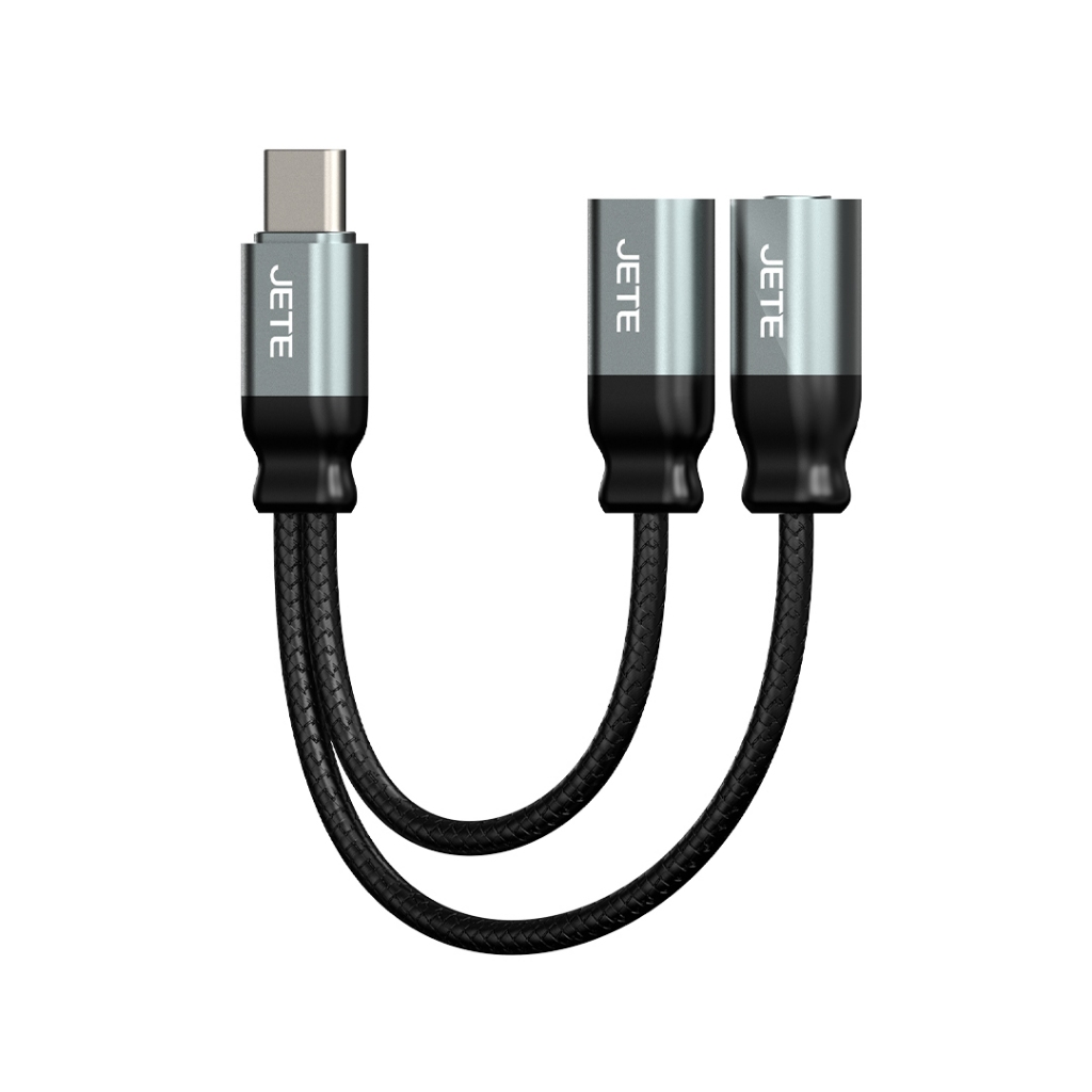 Jual OTG Converter JETE OX 2 in 1 Adapter Splitter Lightning Type C ...