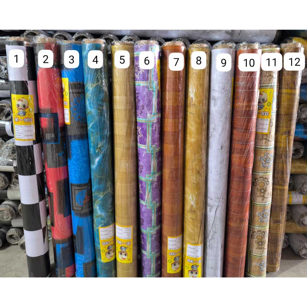 Jual KARPET PLASTIK LANTAI VINYL 1 ROLL (17 meter) / TAPLAK MEJA ...