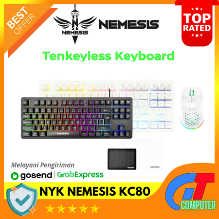 Jual NYK Nemesis Centa KC80 / KC-80 Keyboard Combo 3in1 TKL Gaming Set ...