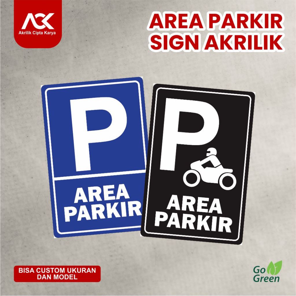 Jual Sign Area Parkir Akrilik | Sign Parkir Mobil & Motor | Papan ...