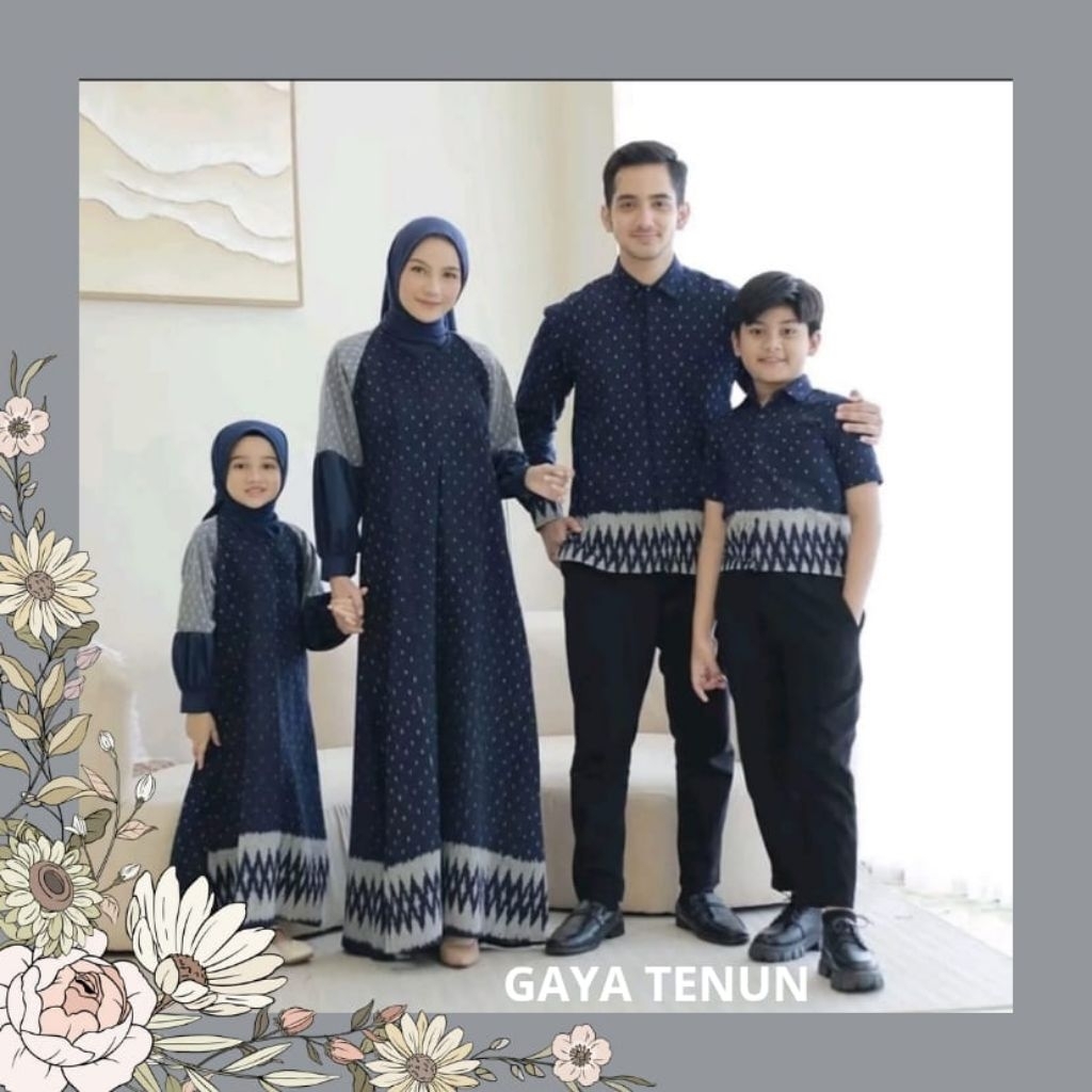 Jual BAJU TENUN COUPLE SET BAJU COUPLE GAMIS DRESS KEMEJA SET BAJU ...