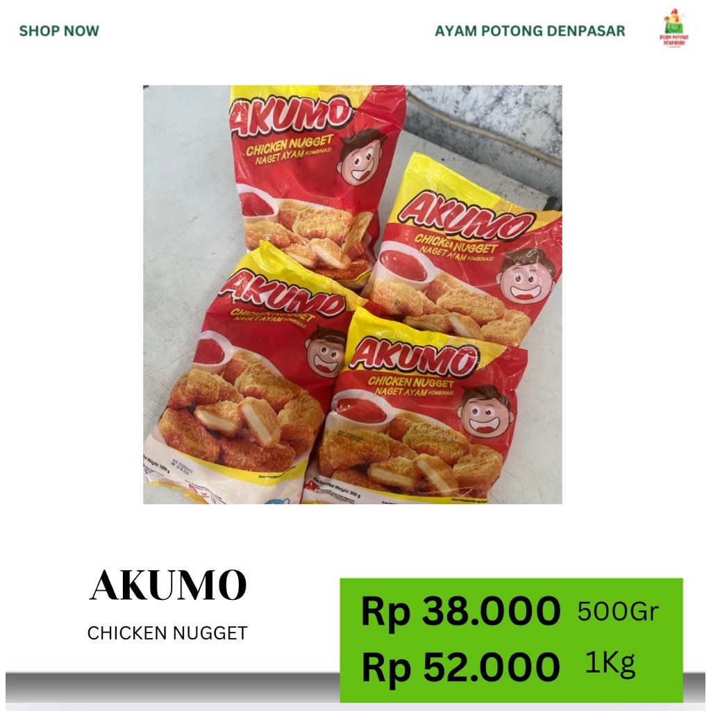 Jual CHICKEN NUGGET AKUMO 250gr / 500gr/ 1000gr | Shopee Indonesia