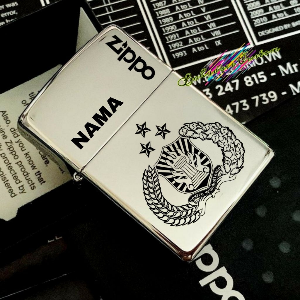 Jual ZIPPO CUSTOM GRAFIR BY REQUEST CUSTOM ZIPPO SILVER CHROME CUSTOM ...