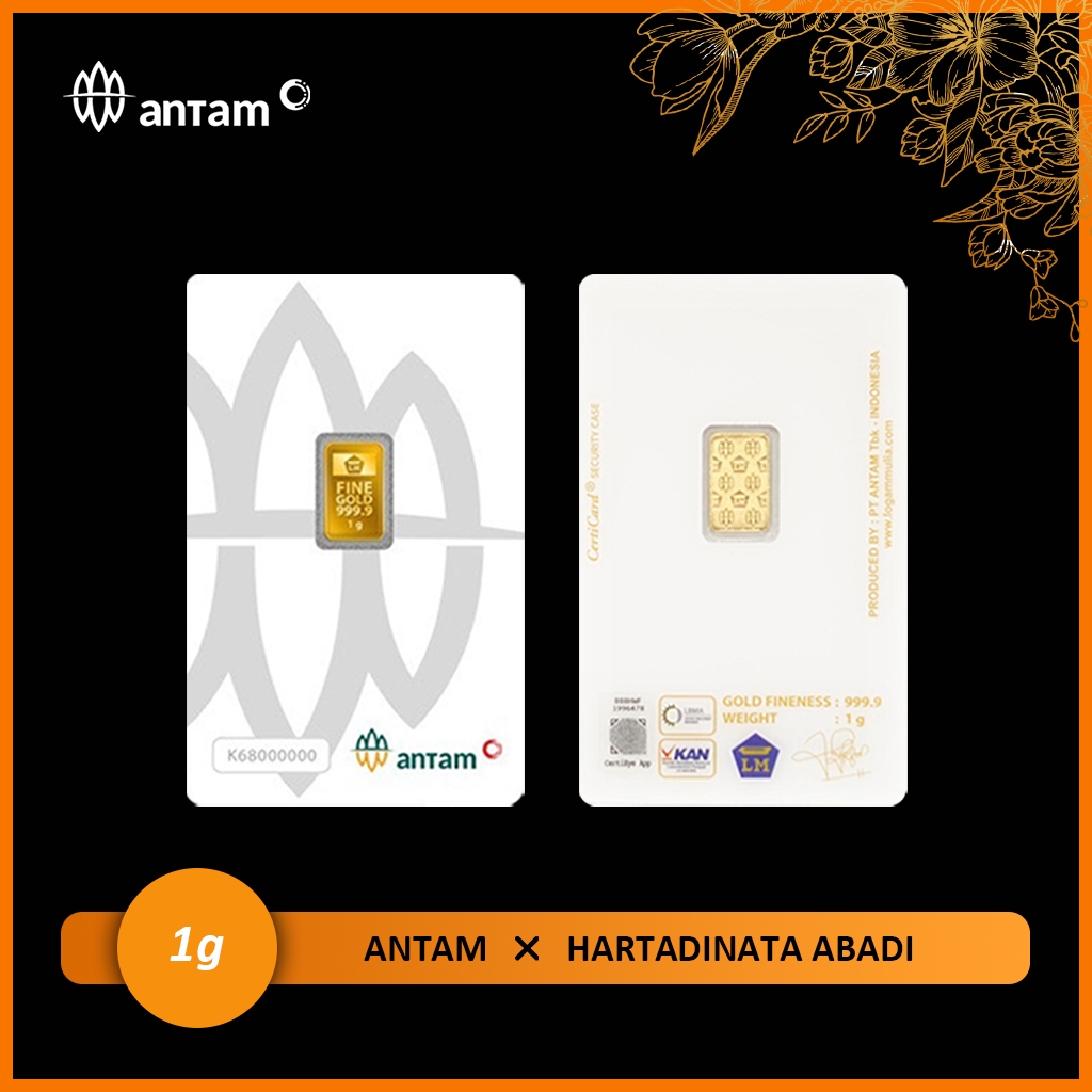 Jual Emas Antam 1 gram gr 1g Logam mulia/LM/Goldbar Press Terbaru ...