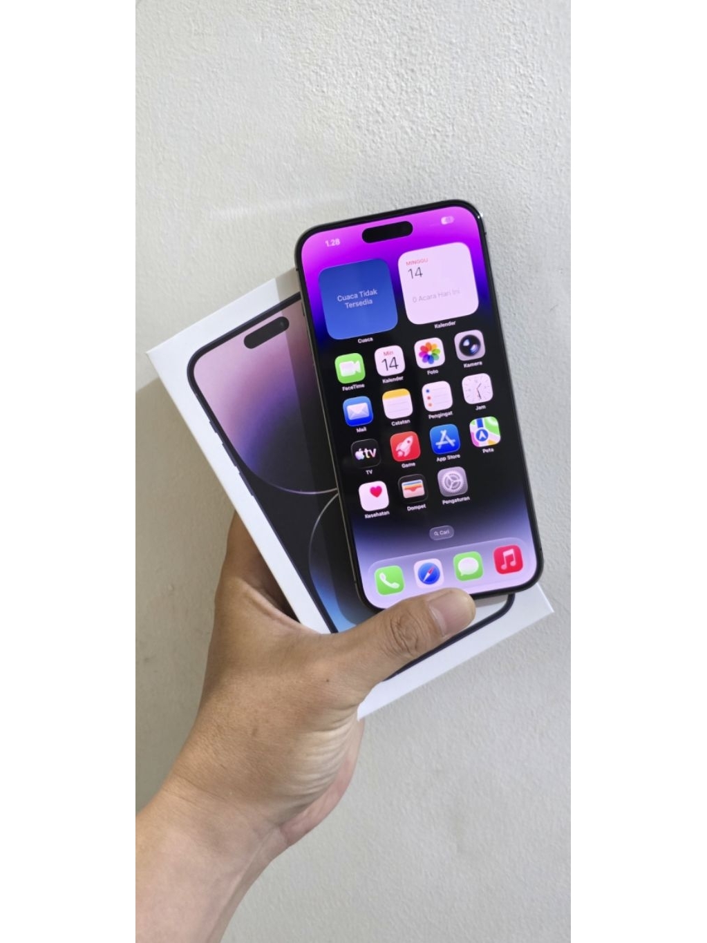 Jual Second IP 14 Pro Max 128gb Fullset | Shopee Indonesia