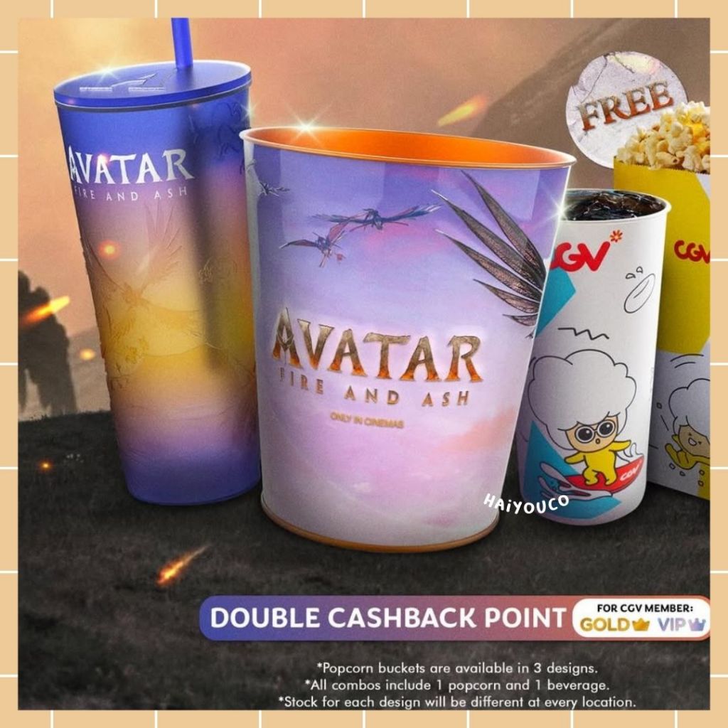 Jual Tumbler CGV Avatar Fire and Ash / CGV Popcorn Bucket Avatar 2025 ...